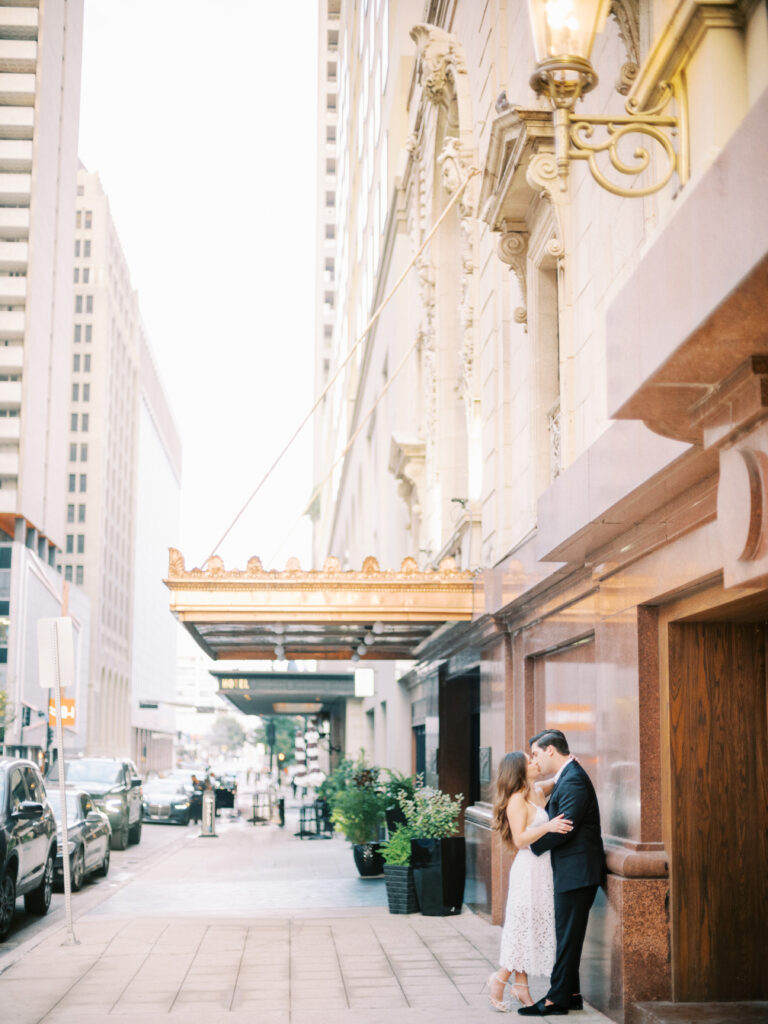 Engagement Session at The Adolphus: AJ + Hunter