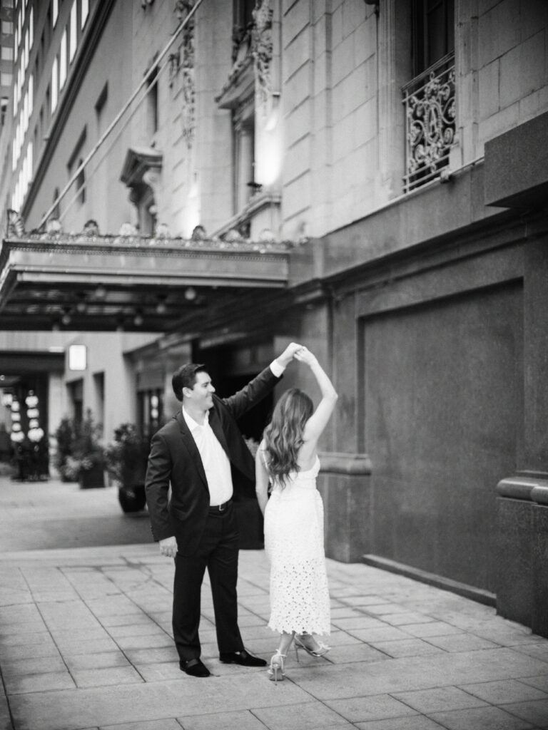 Engagement Session at The Adolphus: AJ + Hunter